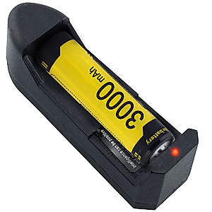 Smart 18650 Wall Charger 3.7V Single Slot Rechargeable Battery Charger for 18650 18350 16340 14500 14000 Li-ion Battery