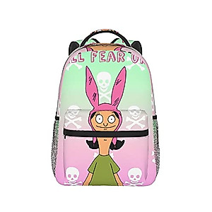 ORPJXIO Backpack Bob's Anime Burgers Double Shoulder Bag for Unisex Laptop Bagpack Large Capacity Travel Backpack for Hiking Work Camping