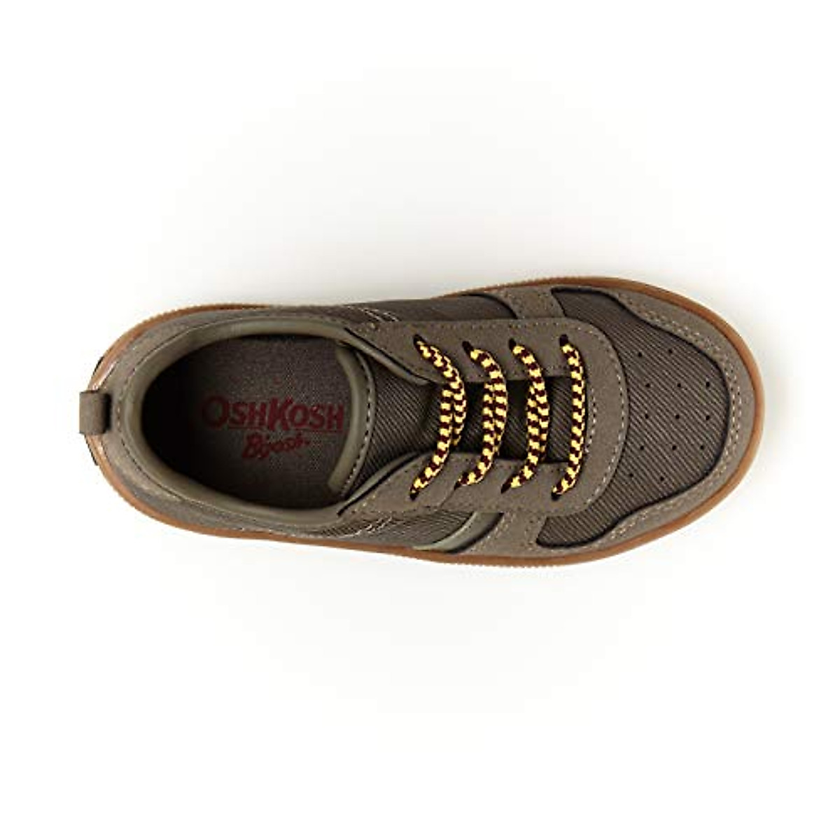 OshKosh B'Gosh Boys Brixton Sneaker, Brown, 12 Little Kid