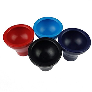 Zelerdo 4 Pack Golf Ball Retriever Putter Picker Grip Pick Up Tool, 4 Colors