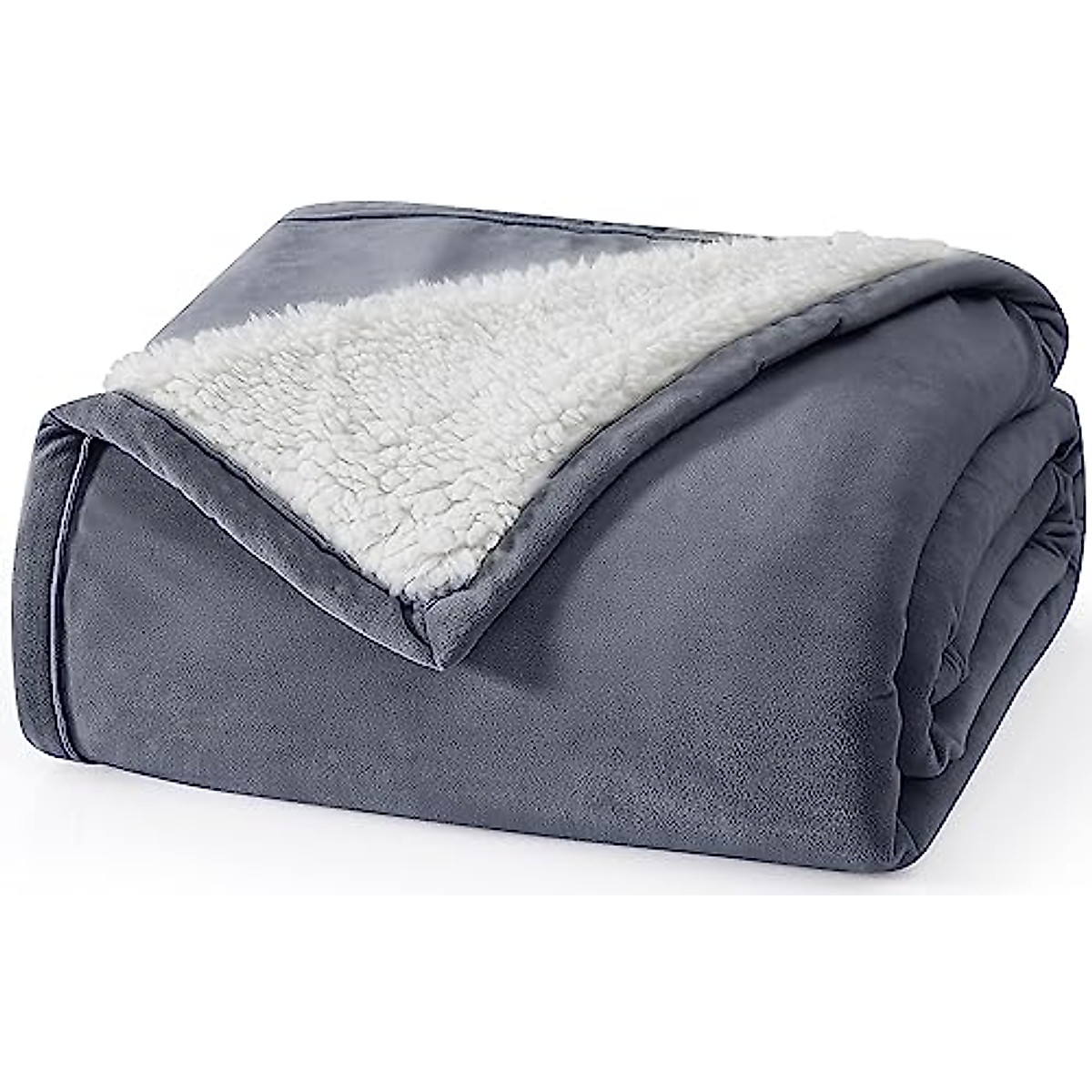 UGG 23854 Bliss Sherpa Fully Reversible Throw Blanket for Couch or Bed Machine Washable Easy Care Soft Plush Luxury Oversized Accent Blankets, 70 x 50-Inch, Imperial