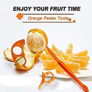 Orange Citrus Peelers Citrus Lemon Citrus Peel Cutter Plastic Easy Slicer Cutter Peeler Remover Opener Kitchen Accessories Knife Cooking Tool Kitchen Gadgets (Set A)