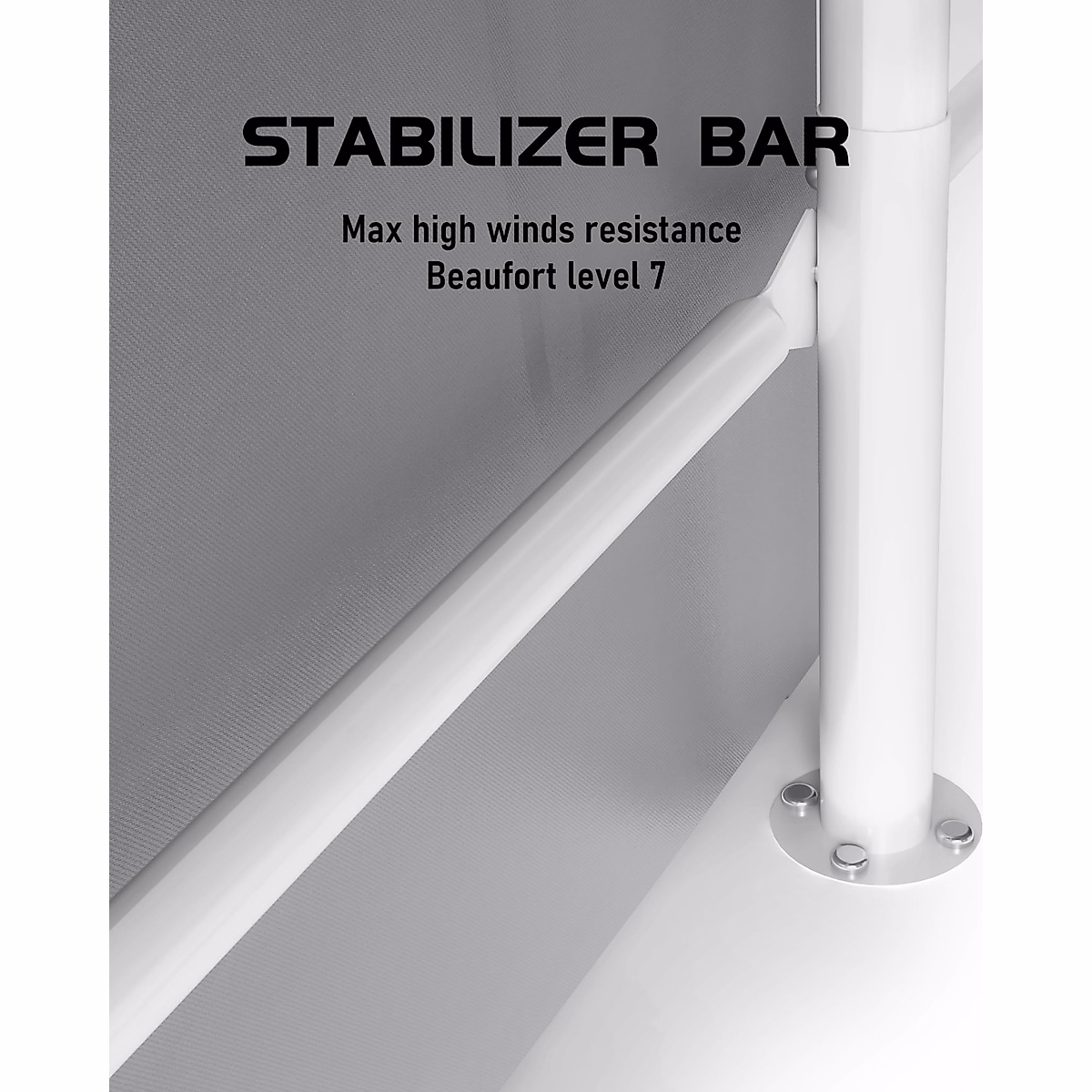 GarveeLife Windproof Carpor, 13'x20', Reinforced Frames & 180 g PE Canopy, Front & Rear Doors, Portable Garage for Pickup, Boat, Equipment - Gray