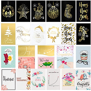 100 All Occasion Greeting Cards- 100 Eye Catching Designs with Greeting Card Organizer Box- Friendship Cards, Anniversary Cards, BFF Cards, Thanks Cards, Wedding Cards & More- 4 x 6 with 100 Envelopes