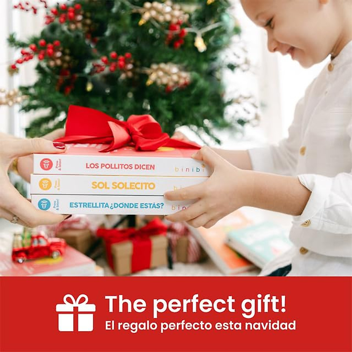 Binibi Spanish Musical Book for Babies & Toddlers 1-3 Los Pollitos Dicen & Other Nursery Rhymes | Spanish Learning for Kids | Bilingual Children's Book | Sound Book | Libro en español para bebés