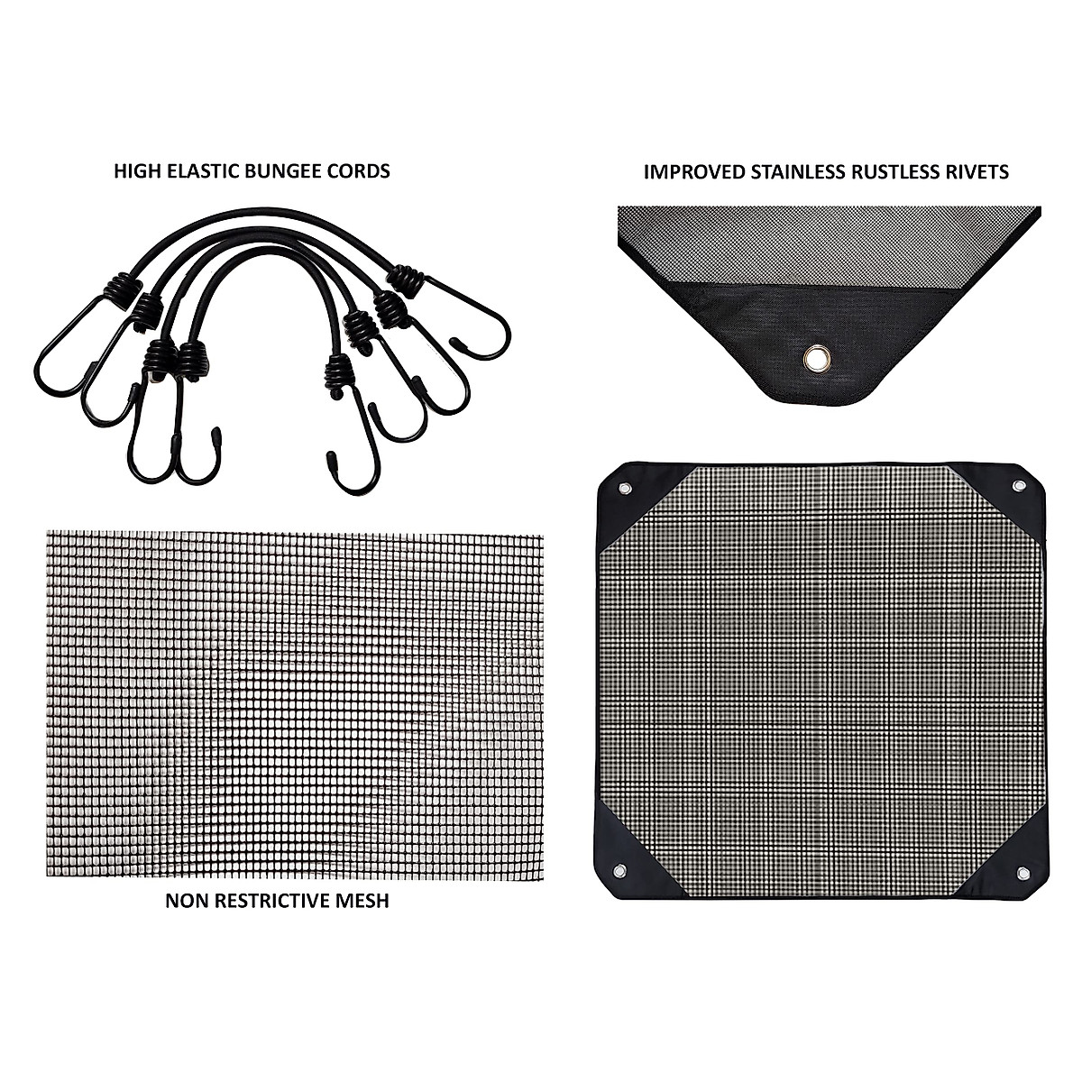 Yanroom Central Air Conditioner Covers for Outside Units Central Conditioning Mesh Cover All Season Top Universal Outdoor AC Cover Leaf Guard Covers Defender (Mesh, 32 x 32 inch)