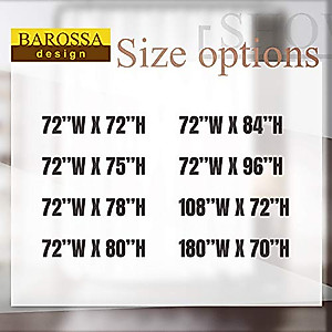 Barossa Design Cotton Blend Shower Curtain Honeycomb Waffle Weave, Soft & Hotel Spa, Washable, White, 72 x 72 inch