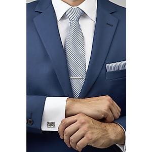 Premium Men’s Gift Tie Set Silky Necktie Pocket Squares Tie Clips Cufflinks For Men