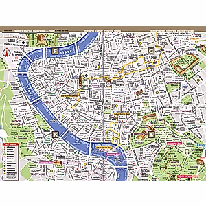 StreetSmart® Rome Map by VanDam –– Laminated, pocket sized City Center folding street and subway map to Rome, Italy with all attractions, museums, ... ... (English, Italian and German Edition)