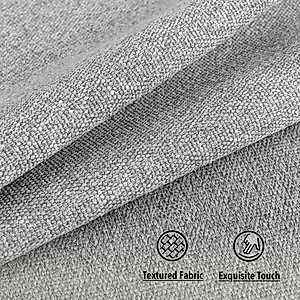 Tromlycs 12x12 Chair Cushion Bar Stool Square Seat Cushion with 4 Velcro Straps Slip Resistant Textured Wooden Metal Small Bar Stool Cover - Gray (1 Pack)