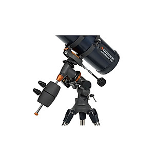 Celestron - AstroMaster 130EQ-MD Newtonian Telescope - Reflector Telescope for Beginners - Fully-Coated Glass Optics - Adjustable-Height Tripod - Bonus Astronomy Software Package