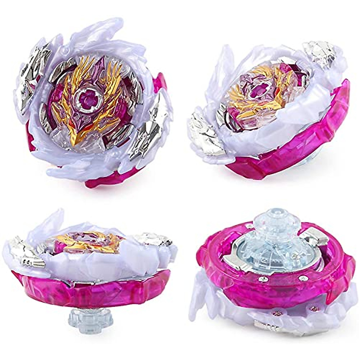 Mopogool Metal Fusion Play Blade Blade Toy Set B Blades Toys SuperKing B-168 Booster Rage Longinus.Ds'3A Battling Top Toys Bey Battle Blade Burst Evolution Left Right Spin String Launcher Grip