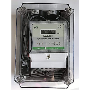 DAE P256-600 KIT, 600A, RS485, 277/480v, UL kWh Smart Submeter 3 Phase, 3 Split CTs (Inner Dia. 1.38 in)