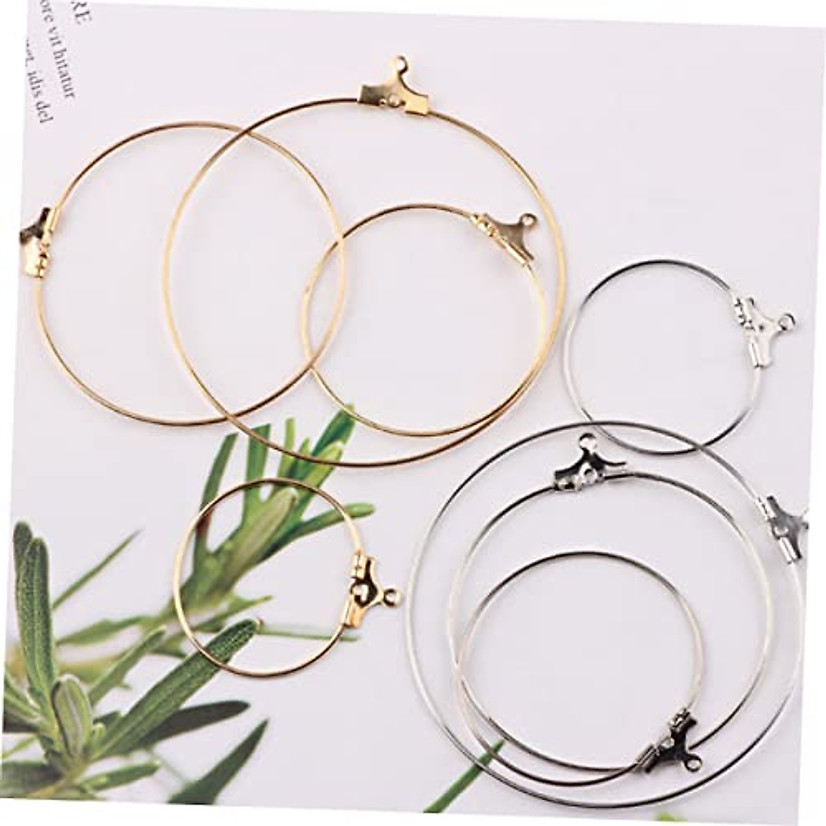 40 Pcs DIY Jewelry Making Supplies Ear Clips Accessories DIY Earring Hook Copper Earrings Accessories DIY Ear Jewelry