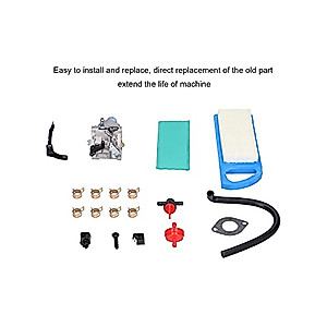 AUHX Carburetor Kit, Reliable High Efficiency Carburetor Professional for Lawn Mower Replacement Accessories for Garden Tool