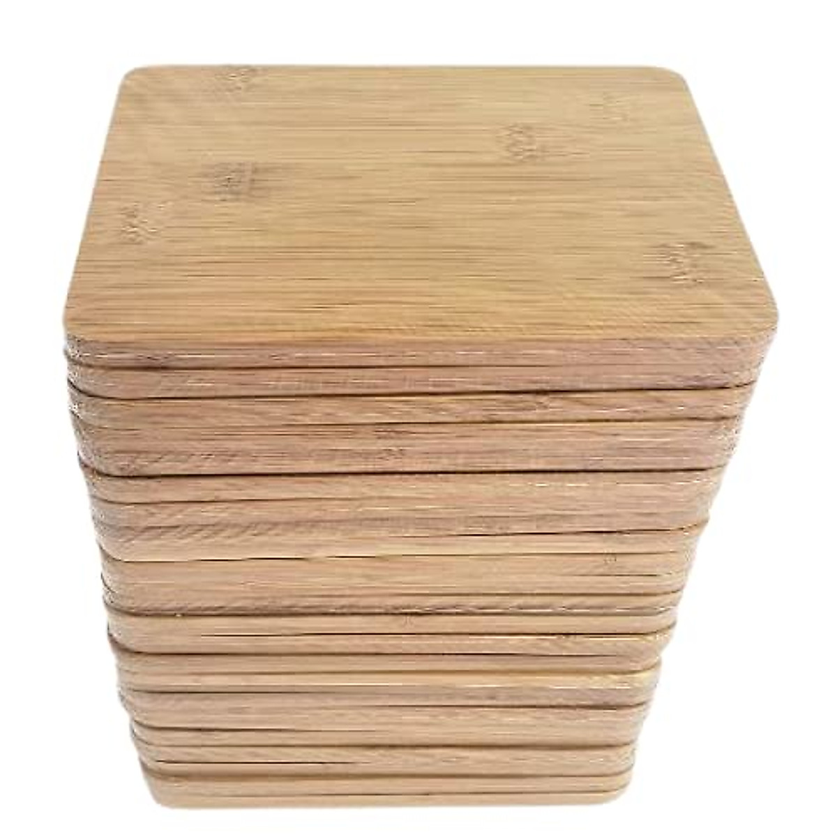 (Set of 24) 8"X6" Bulk Wholesale Plain Blank Bamboo Cutting Boards for Customized, Personalized Engraving, Promotional Products.