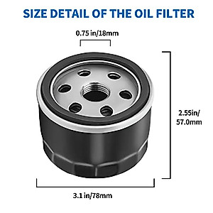 KLWZH 12-050-01-S 12 050 01 Oil Filter KH-12-050-01-S KH-12-050-08 12 050 01-S1 1205001-S CH18-CH25 CV18-CV25 CV17-CV26 CH17-CH26 XT1 Engine YTH20K46 KT715 SV470-SV620 Lawn Mower Oil Filter(1 PC)