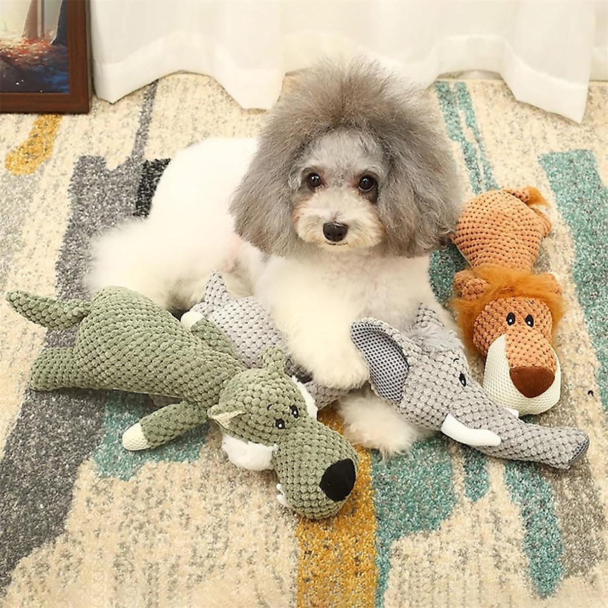 EZGHAR Durabite for Heavy Chewers, Durabrite Dog Toys, Durabrite Dog Toys for Heavy Chewers, Squeaky Dog Toys for Heavy Chewers, Designed for Heavy Chewers, Dog Toy Heavy Chewers (Elephant)