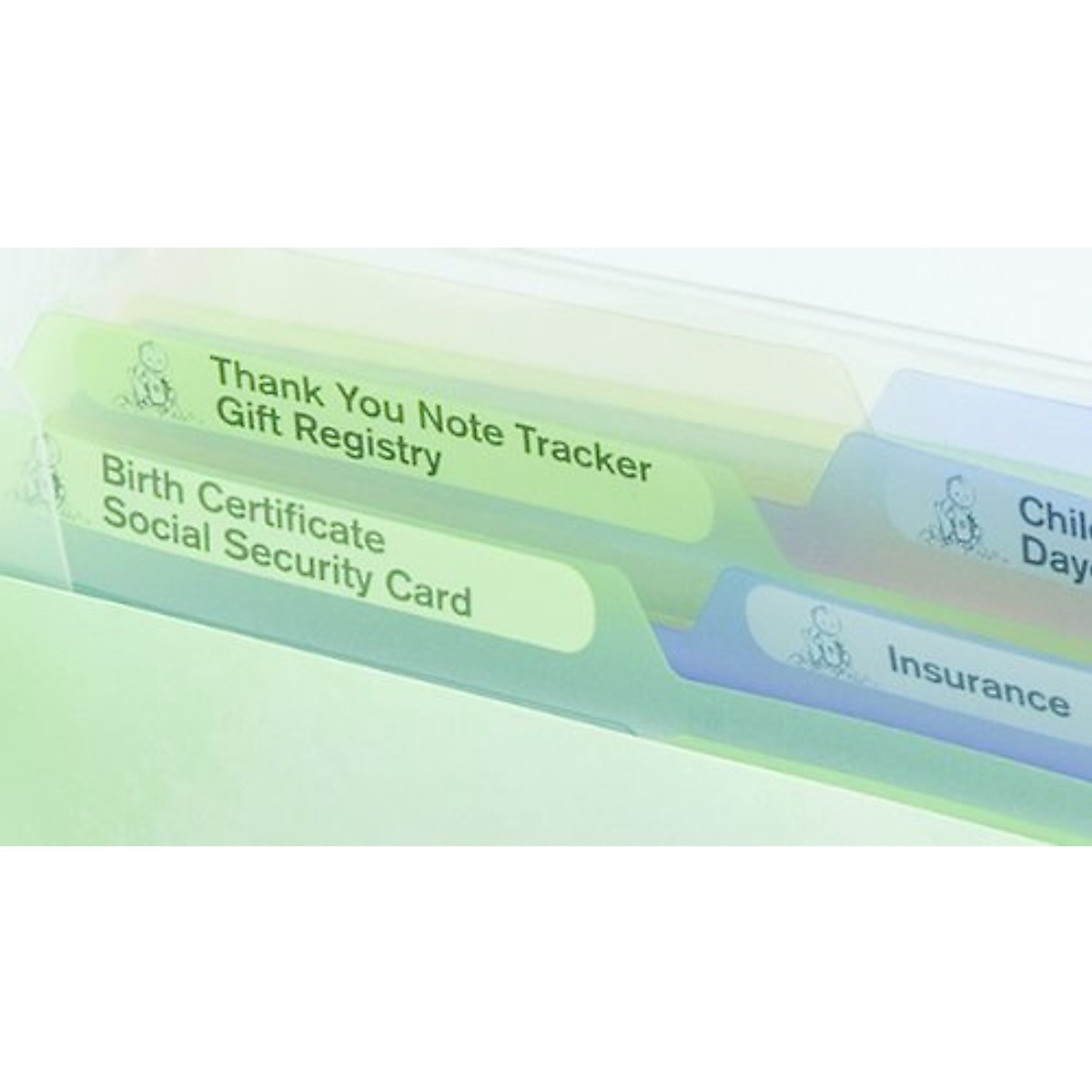 Baby Briefcase Baby Paperwork Organizer, Mint/Periwinkle