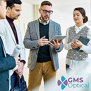 GMS Optical® 1.3mm Ultra-Thin Anti-Slip Adhesive Contoured Silicone Eyeglass Nose Pads with Super Sticky Backing for Glasses, Sunglasses, and Eye Wear - 5 Pair (Clear)