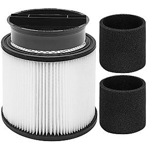 WOCASE 90304 True HEPA Cartridge Filter Replacement, Compatible with Shop-Vac 90304, 90350, 90333, 903-04-00, 9030400,90585, 5 Gallon Up Wet/Dry Vacuum Cleaners
