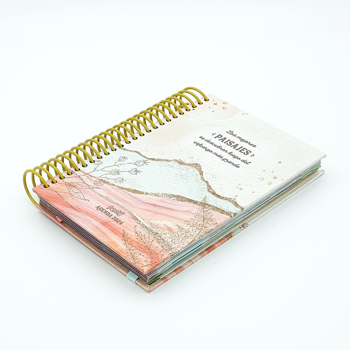 Agenda Pechi 2024 (Inspirational Christian Planner in Spanish). Tapa dura. Encuadernado espiral plástico. Devocionales, frases y versículos entre otras herramientas. Enero-Diciembre. 1 página por día