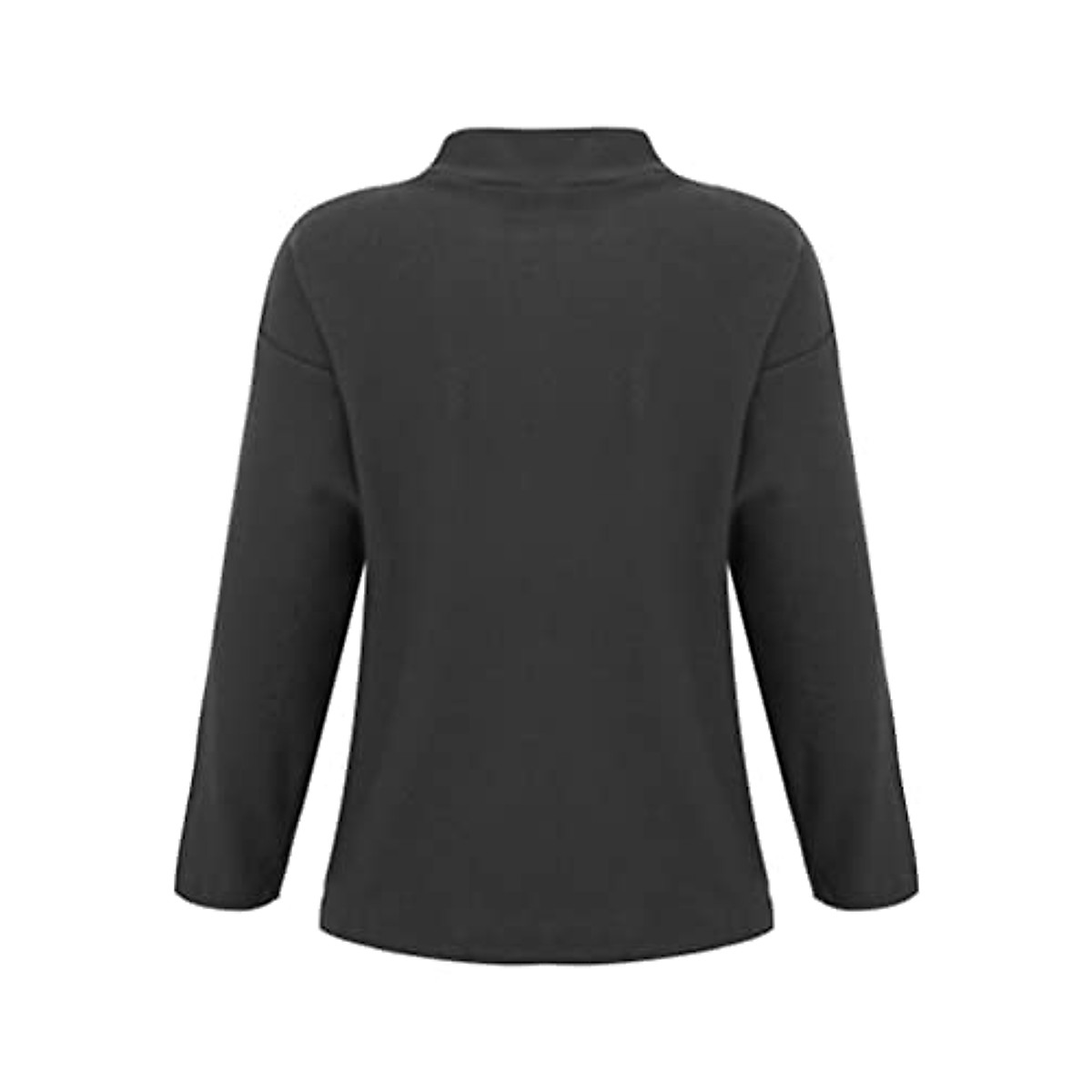 YiZYiF Kids Boys Girls Turtleneck Long Sleeves T-Shirts Thermal Tops Basic Solid Color Cotton Tee Undershirts Black 9-10 Years