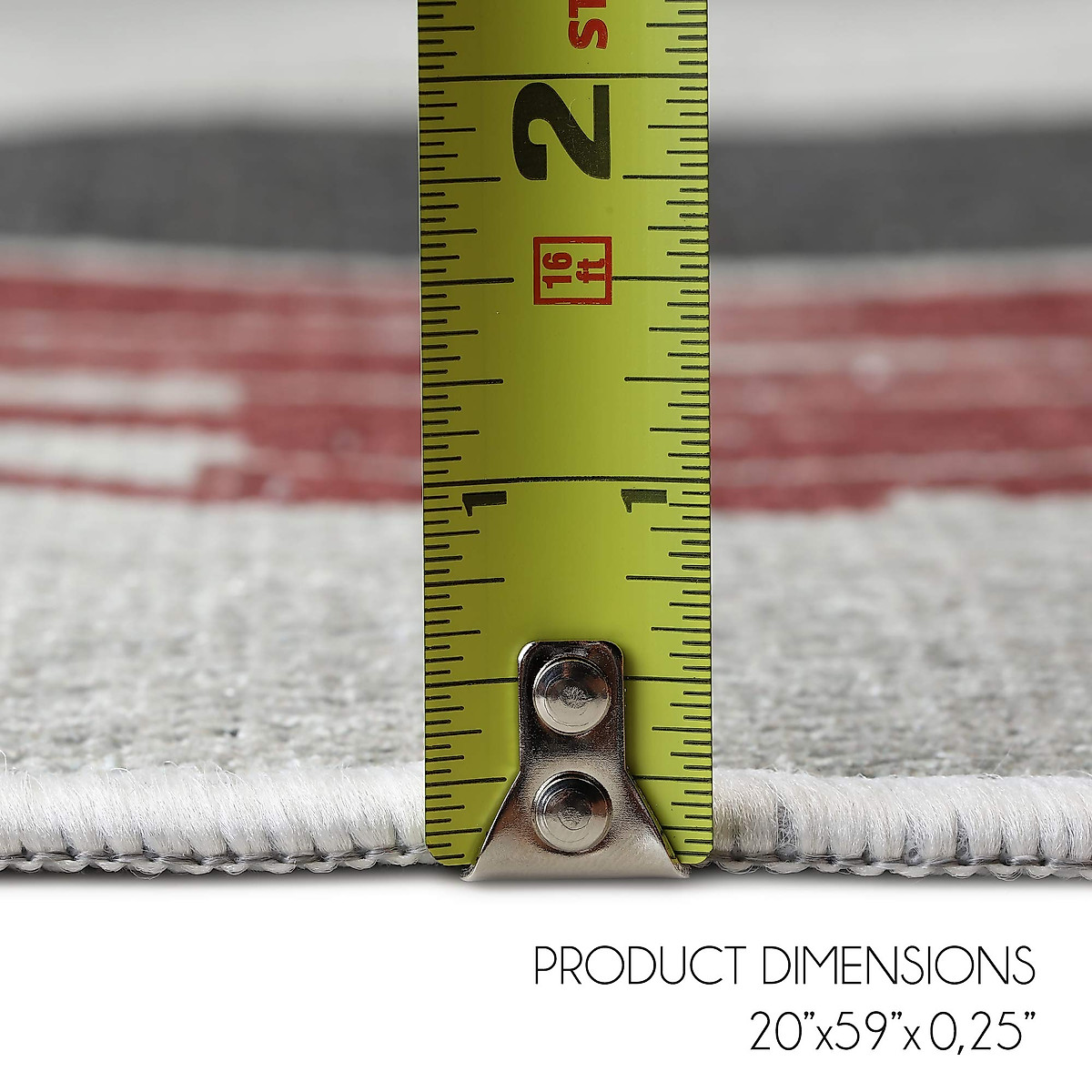 SUSSEXHOME Non Skid Washable Kitchen Mats for Floor, Ultra Thin Runner Low Pile Rug for Laundry Room, Entryway, Bathroom, Multipurpose Floor Mats, Wine Bar Decor Rug - 20 x 60 Inches