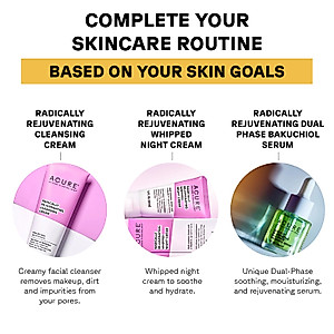 Acure Radically Rejuvenating Dual Phase Bakuchiol Serum - Anti-Aging & Soothing Skin Support - All Natural Made with Eggplant, Turmeric & Bakuchiol - Vegan Skin Care, Hydrates & Defends - 0.67 oz