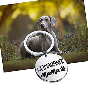 Weimaraner Dog Mom Gift Weimaraner Mama Keychain Weimaraner Lover Weimaraner Dog Owner Gift for Her (Weimaraner Mama K)