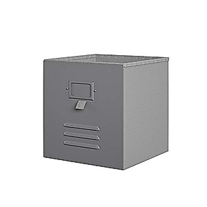 Little Seeds Nova Metal Locker 3 Pack-Graphite Grey Storage Bins