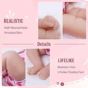 JIZHI Lifelike Reborn Baby Dolls - 20Inch-Real Baby Feeling Realistic-Newborn Baby Dolls Adorable Smiling Real Life Baby Dolls with Gift Box for Kids Age 3+