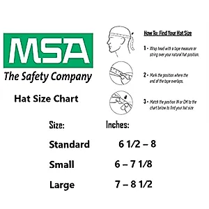 MSA 475393 Topgard Full Brim Safety Hard Hat with Fas-Trac III Ratchet Suspension | Non-Slotted Polycarbonate Shell, for General Purpose and Elevated Temperatures - Standard Size in White