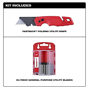 48-22-1504 Fits Milwaukee Tool Fastback Folding Utility Knife With Blade Storage And