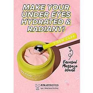 I DEW CARE Eye Cream with Applicator - Glow-Key | Gift, Gift set, Vitamin C, and Niacinamide for Dark Circles and Puffiness, 0.50 Fl Oz