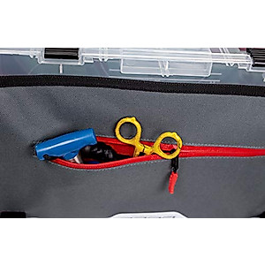 Plano Weekend Series 3600 Softsider Tackle Bag, Gray Fabric, Includes 2 3600 Stowaway Utility Tackle Boxes, Soft Fishing Tackle Storage Bag, Water-Resistant