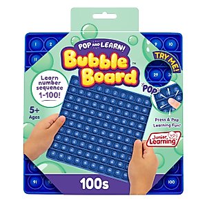 Junior Learning 100s Bubble Board, Multicolor (JL676), 8" x 8"