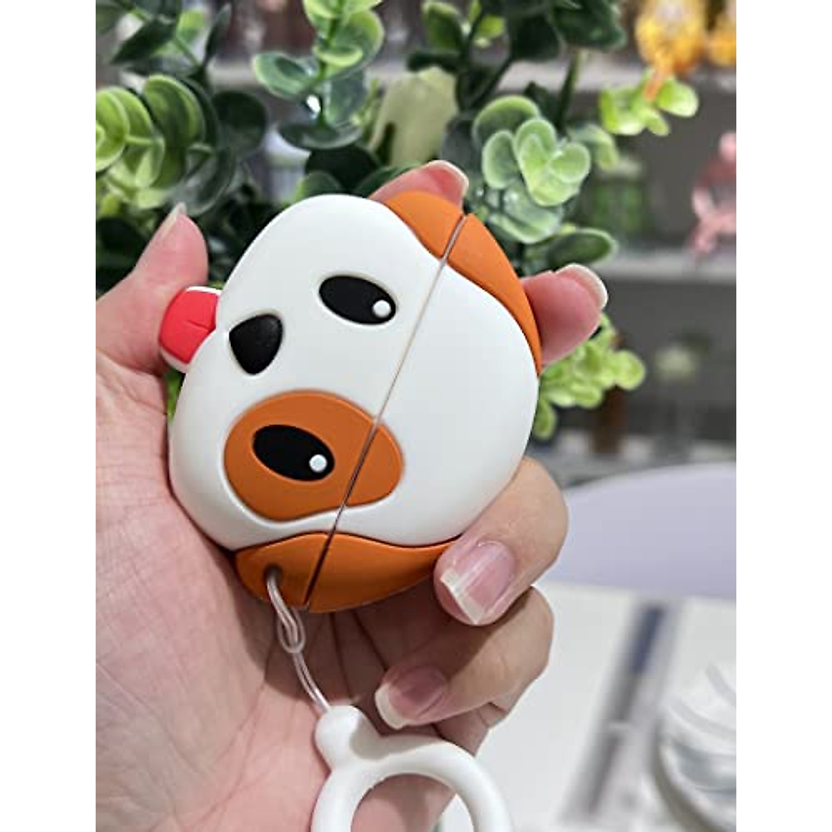 Cute Case Design for Apple AirPods Pro Anime Monster Cartoon Cool Kawaii Cover Silicone Shell Anti-Fall Cases with The Keychain for AirPods Pro 2019 for Women Men (AirPods Pro, Dog)