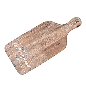 IndianShelf 1 Piece Wood Chopping Board with Handle | Chopping Boards for Kitchen | Chopping Boards for Meat Veggies Fruits | Multi Purpose Chopping Board | Vegetable Chopping Board Wooden for Kitchen