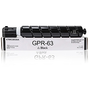SAIBOYA GPR-63 GPR63 Black High Yield Toner Cartridge Remanufactured GPR 63 (4766C003AA) Toner Replacement for imageRUNNER Advance DX 6855i 6860i 6870i Printer