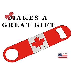 Canada Flag Speed Bottle Opener Heavy Duty Gift Canadian Maple Leaf