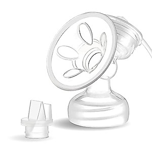 Maymom Breast Pump Parts Compatible with Philips Avent Comfort Breastpump SCF332/334, One-Side; Incl. Flange, Valve, Tube, Massage Pad, Suction Membrane, Cap; Not Original Avent Pump Parts.