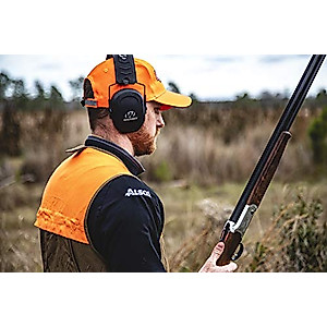 Walker's Razor Slim Passive Earmuff - Ultra Low-Profile Earcups - Black