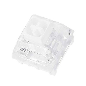 Kailh Box Mechanical Switches for MX Mechanical Gaming Keyboard | 45g Force | Clicky | Plate Mounted | SMD 3 Pin RGB Switches for Backlit Keyboard | (65 PCS, White)
