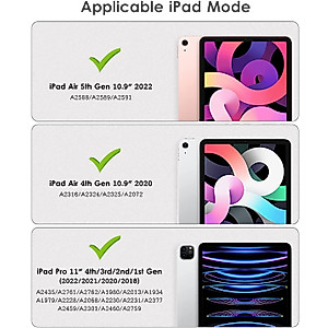 Case for iPad Pro 11 Inch 2022/2021/2020 (4th/3rd/2nd Generation),iPad Air 5th / 4th Generation 10.9 Inch (2022/2020) Case, Durable Shockproof Protective Cover，Sugar Skulls and Sunflowers