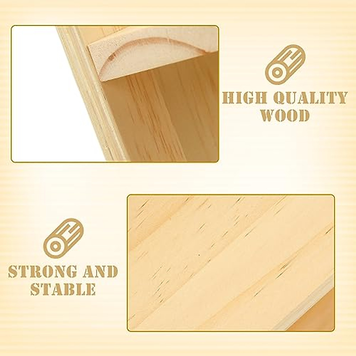 Barydat Arched Wood Wall Shelf 4 Tiers Boho Wall Shelves Curved Wall Mount Wooden Bookshelf for Wall Living Room Bathroom Decor Storage, 12" D x 30" W x 5.5" H