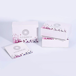 Austrian Purple Crystals Earrings Sterling Silver Heart Dangle Earrings Hoop Knot Earrings for Women Mother Day Jewelry Gift for Wife