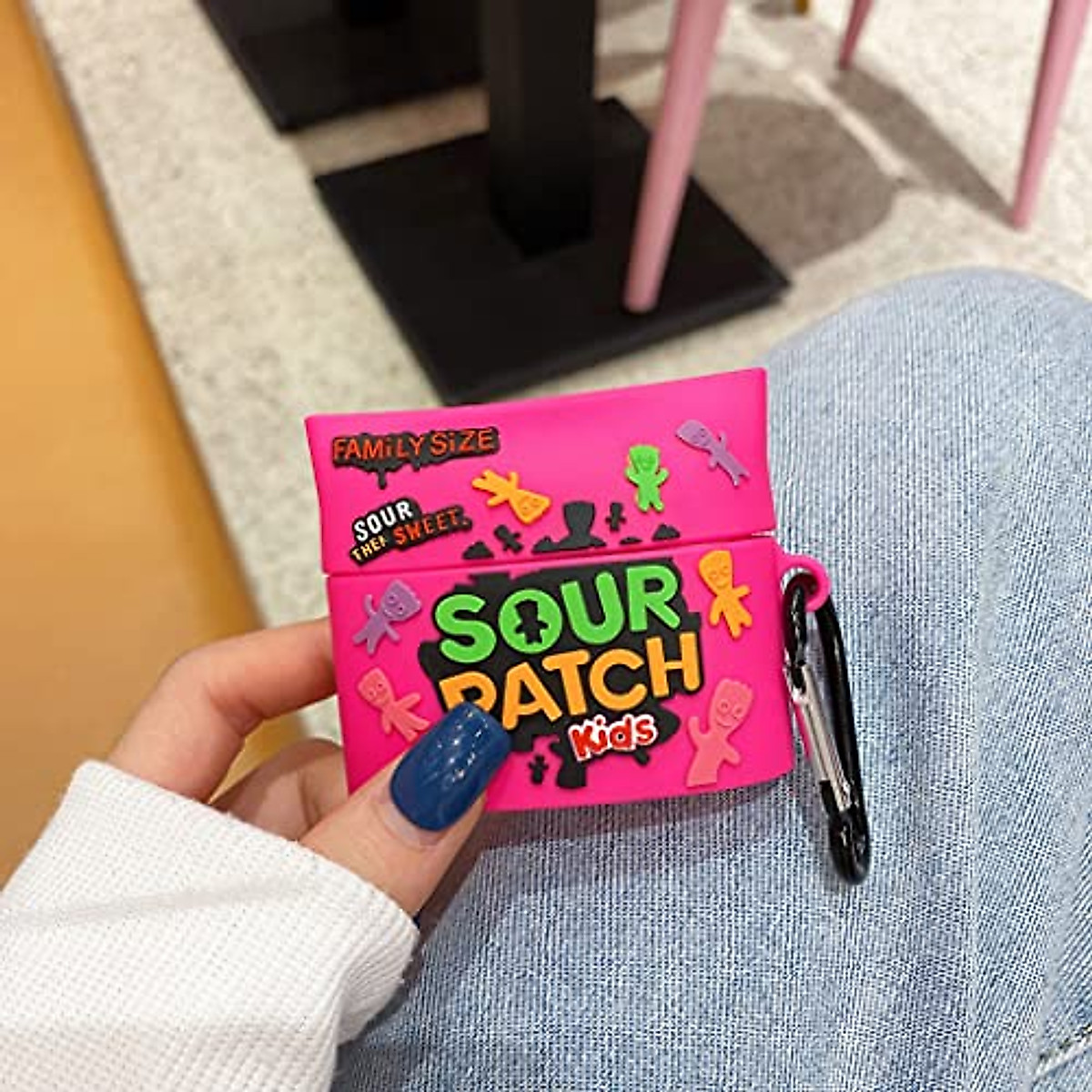 Air pod Pro Case, Food Design Airpod Pro Case for Girls Kids, 3D Cute Cartoon Funny Food Fashion Design Silicone Protective Skin Shell Compatible with 2019 Air pod Pro (Pro Candy Kids Rose red)