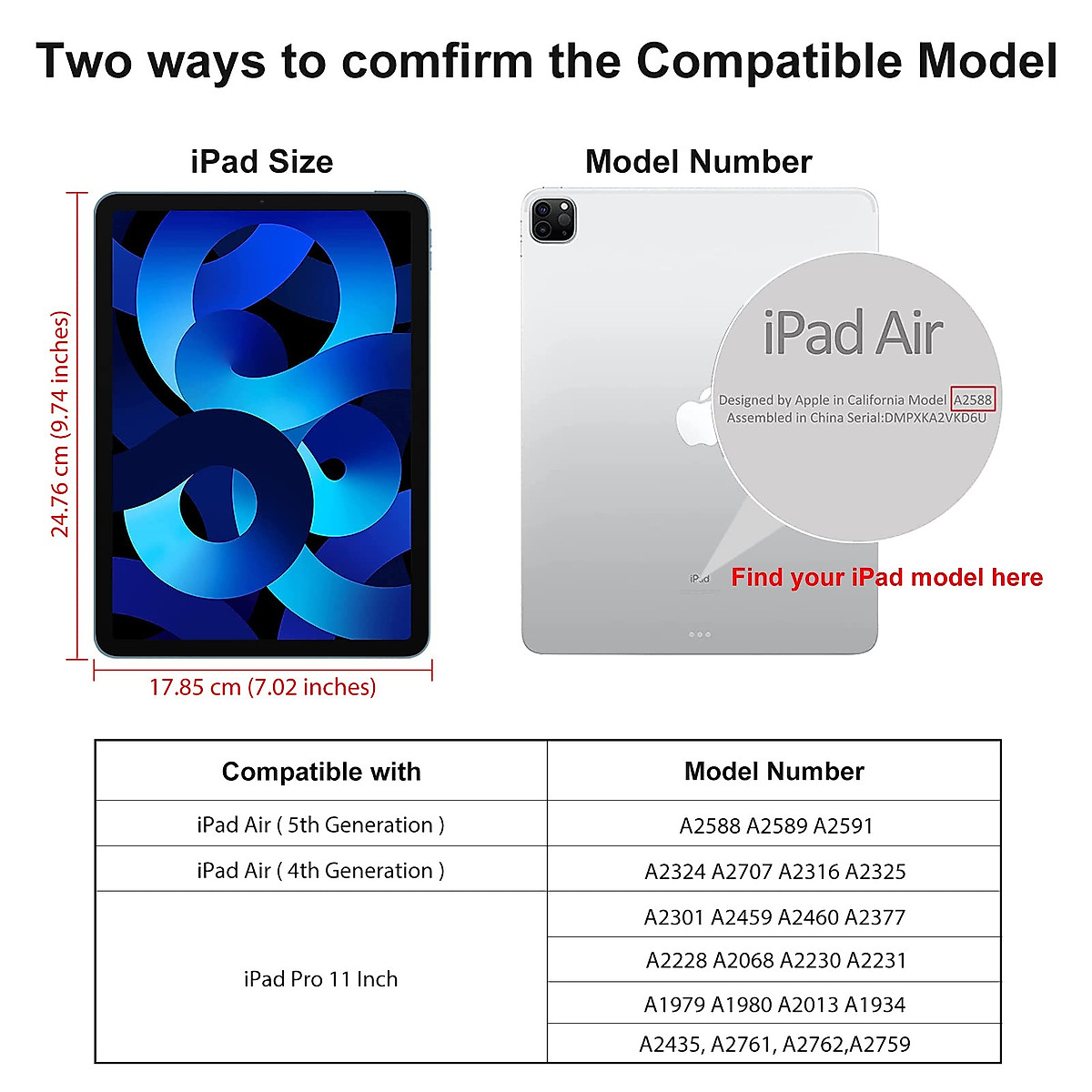 SPARIN 2 Pack Screen Protector Compatible with iPad Air 5/4 Generation 10.9 inch(2022/2020), iPad Pro 11 inch(2022/2021/2020/2018), Tempered Glass for iPad Air 5th/ Air 4th Case Compatible