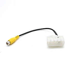 Backup Rear View Camera Video Wire Harness RCA Plug Adapter Compatible with Wrangler JK 2007-2017/Compass2009-2014 Unlimited to Factory OEM Radio Display